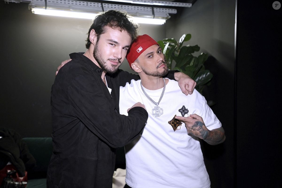 Photo : Billy Crawford et Anthony Colette lors de l'enregistrement de l ...