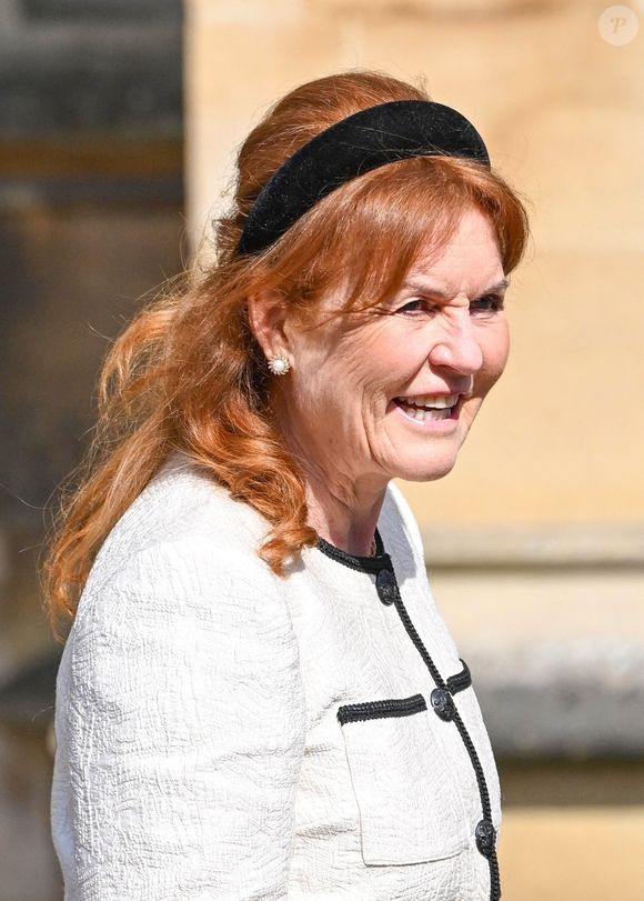 Photo : La famille royale lors de la messe de Pâques à la chapelle St ...