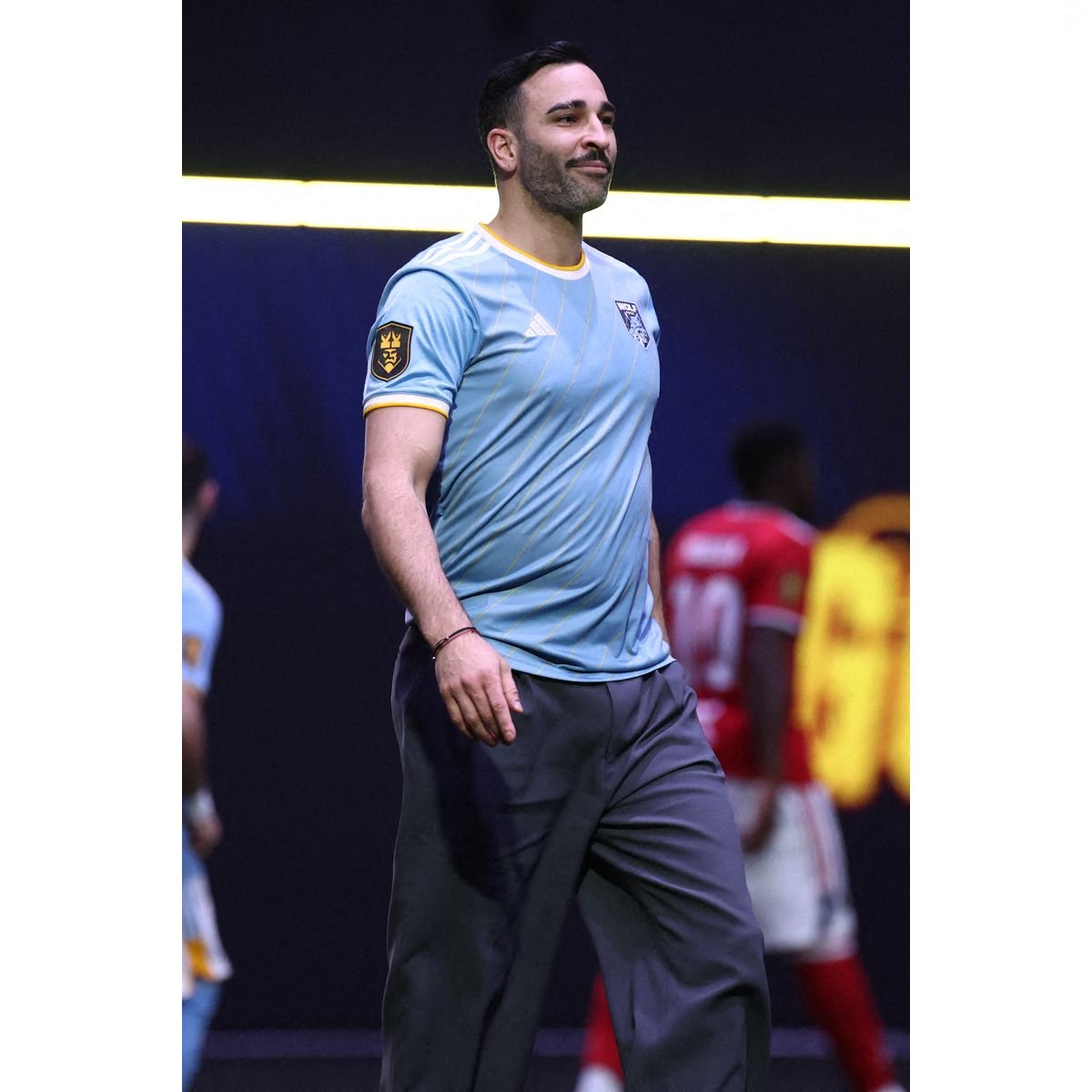 Photo : Adil Rami, Président de Wolf Pack, lors de la Kings League Cup ...