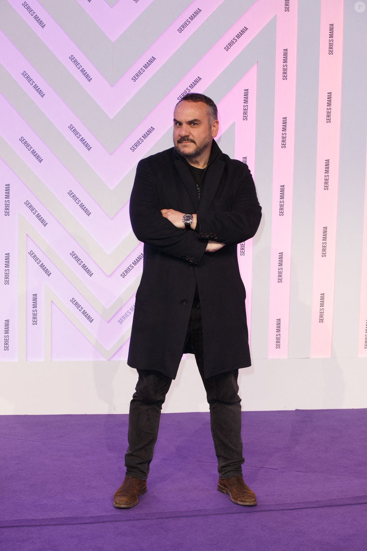 Photo : François-Xavier Demaison lors du festival Series Mania à Lille ...