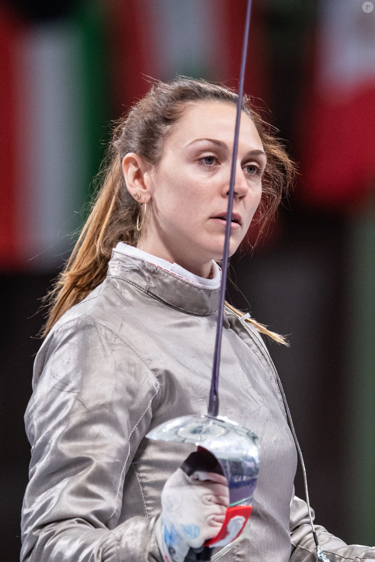 Photo : Manon Apithy-Brunet (FRA) - Escrime, quart de finale pendant ...
