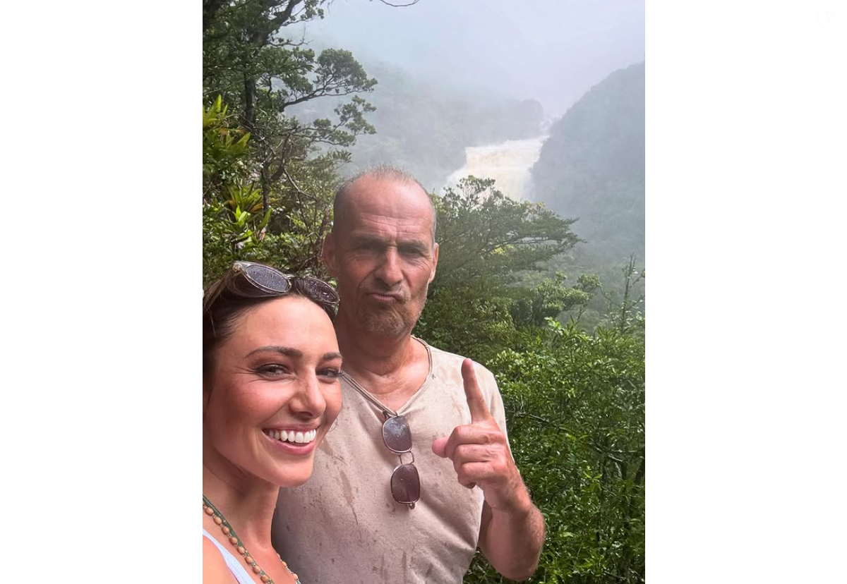Photo : Delphine Wespiser et Roger en voyage au Venezuela - Purepeople