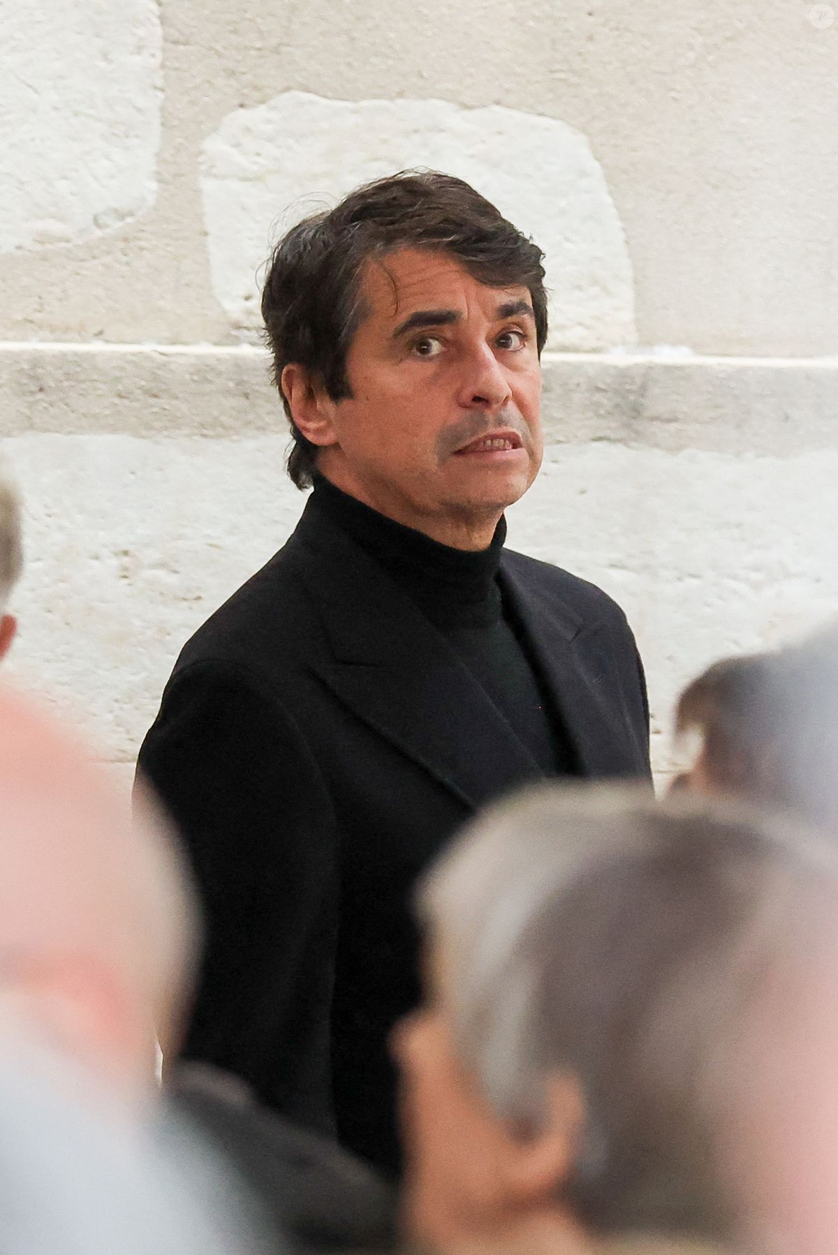 Photo : Ariel Wizman - Sorties des obsèques de l'ancien ministre de la Culture Frédéric ...