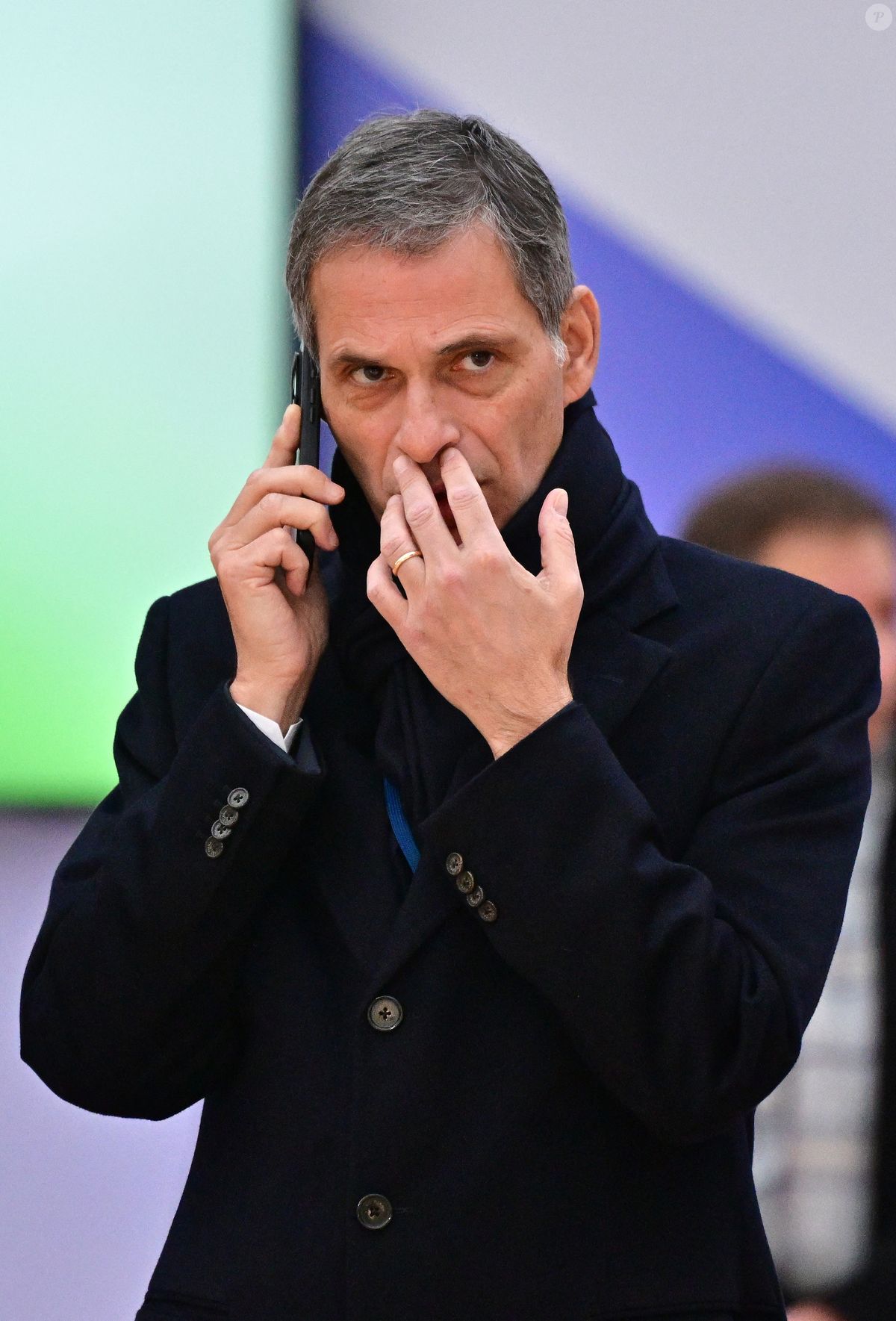 Photo : Rodolphe Saadé, PDG de CMA-CGM arrive pour le deuxième jour du ...