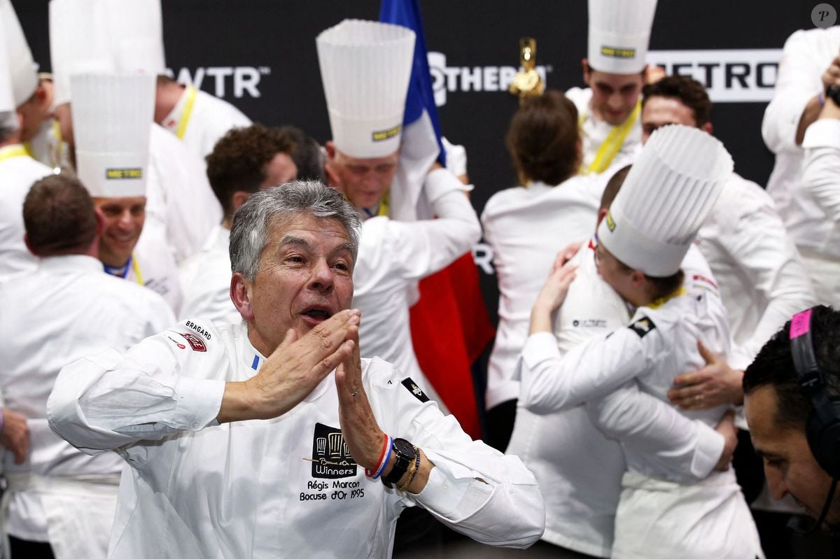 Photo : Le chef Français Régis Marcon après que son fils a remporté le ...