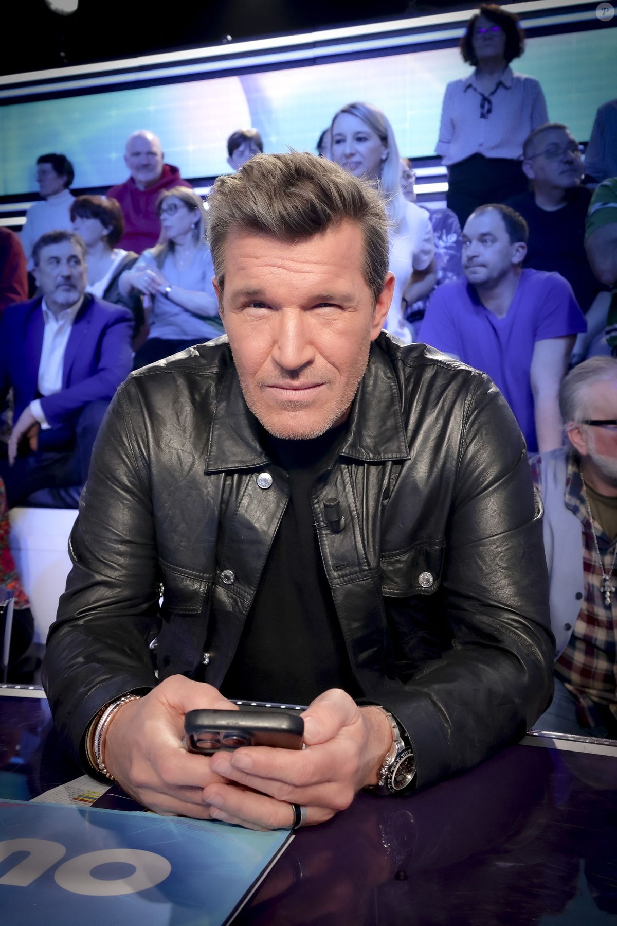 Photo : Il en a profité pour envoyer un message à ses haters Benjamin Castaldi, sur le plateau ...