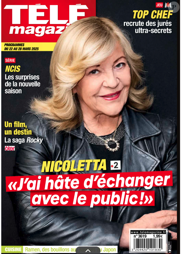 Photo : Télé Magazine, 11 mars 2025, Nicoletta - Purepeople
