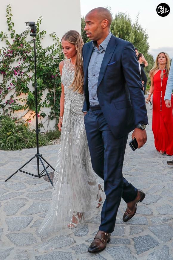 Photo : Thierry Henry et sa compagne Andrea Rajacic - Soirée pré ...