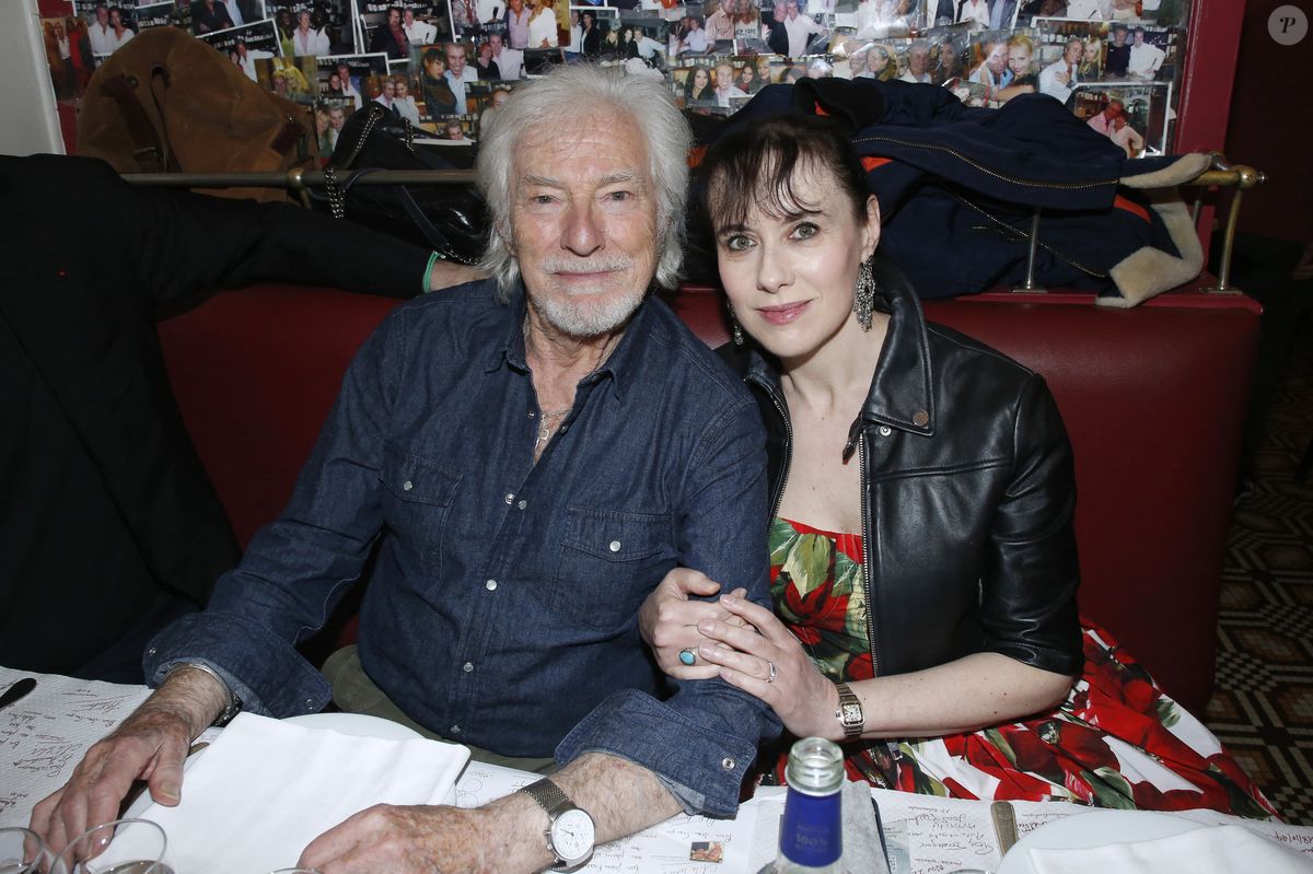 Photo : Exclusif - Hugues Aufray et sa femme Muriel - Mischa Aznavour ...
