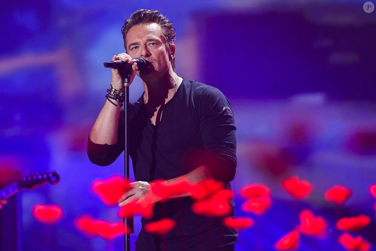 Photo : Le chanteur David Hallyday se produit sur scène lors de la ...