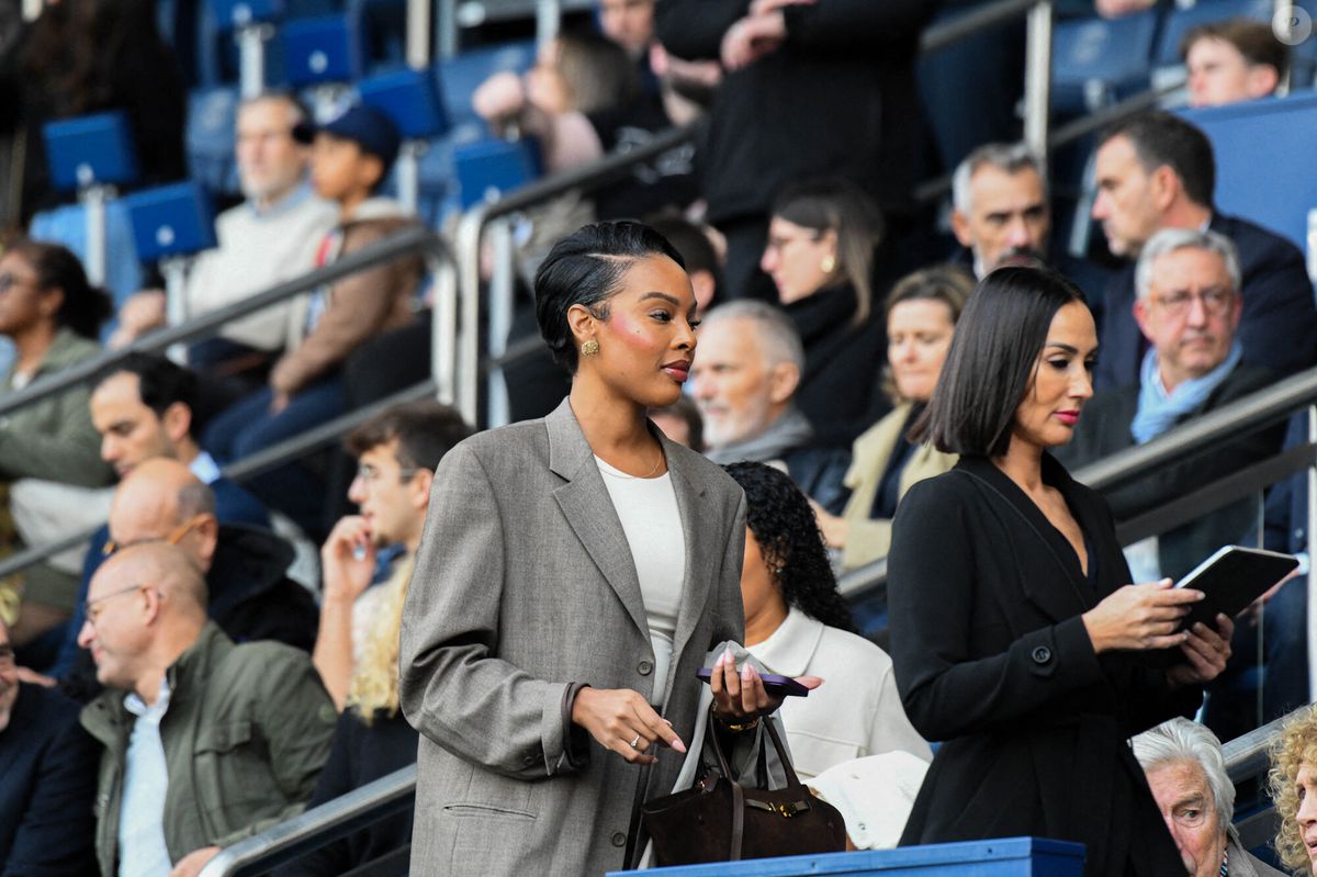 Photo : Miss France, Angelique Angarni-Filopon, assiste au match de ...