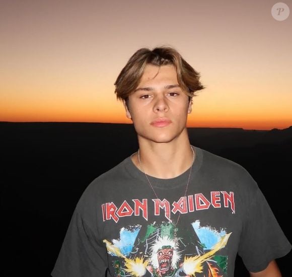 David Hallyday : Son fils Cameron pose avec sa mère Alexandra Pastor ...