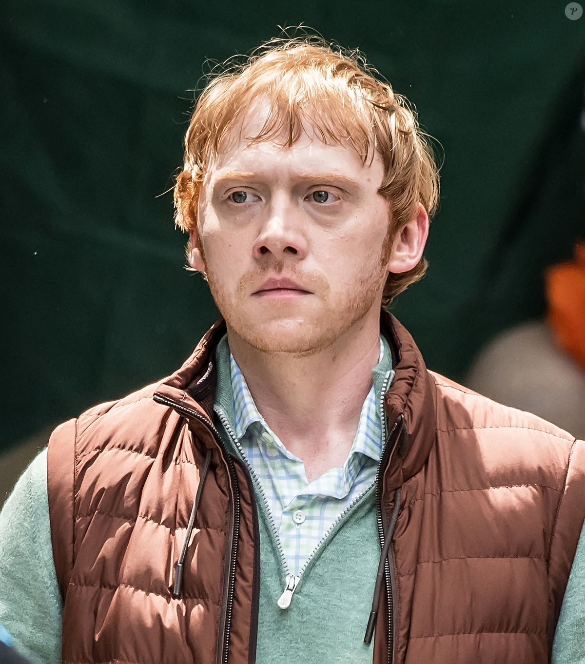 Photo : Rupert Grint ssur le plateau de "Servant" à Philadelphie, le 9 ...