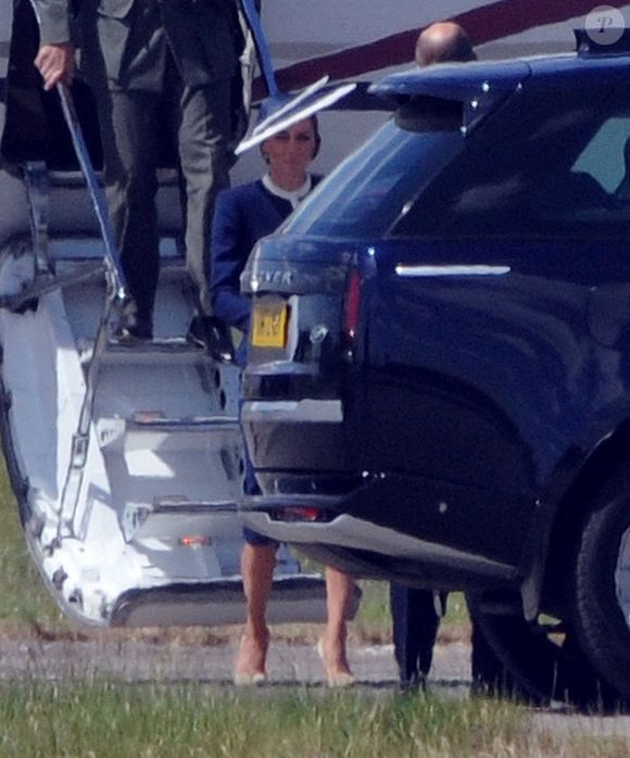 Photo : Le prince William et son épouse Kate Middleton à l'aéroport de ...