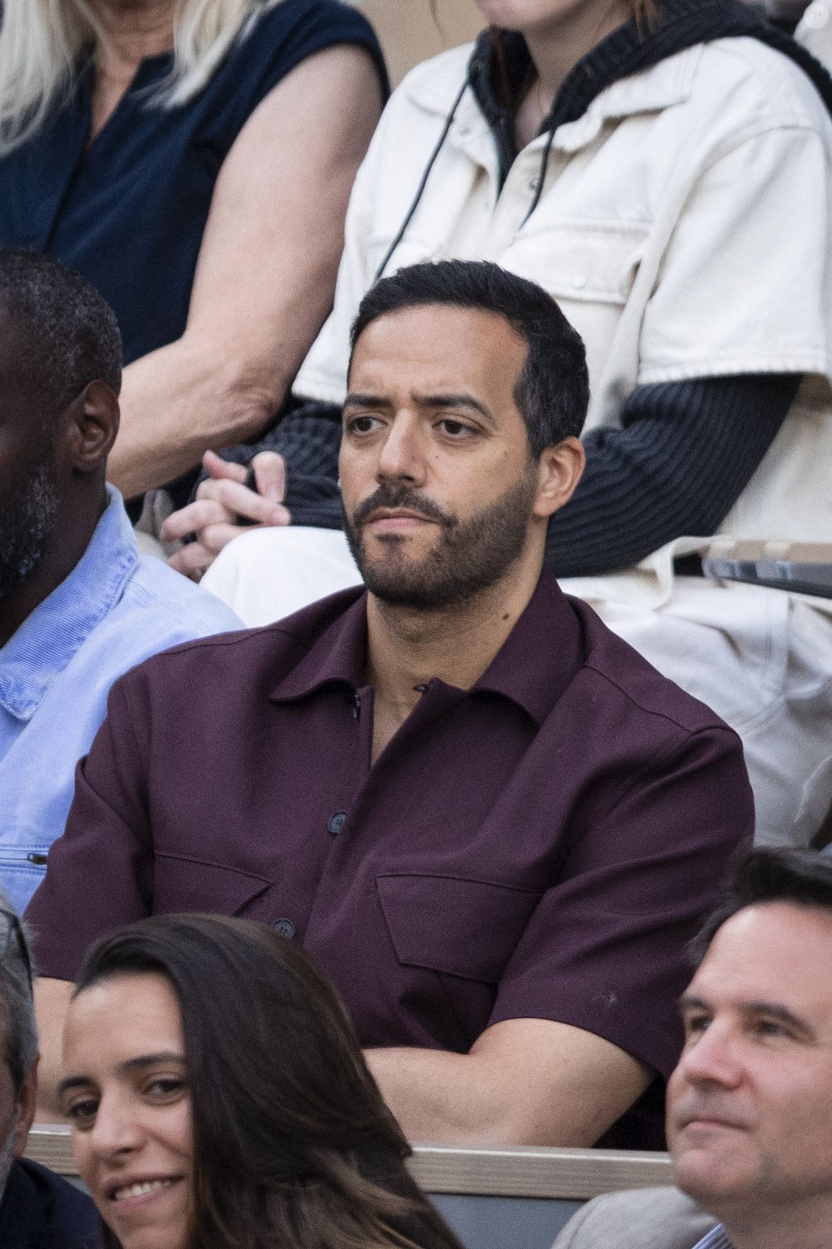 Photo : Tarek Boudali dans les tribunes lors de la session du soir des ...
