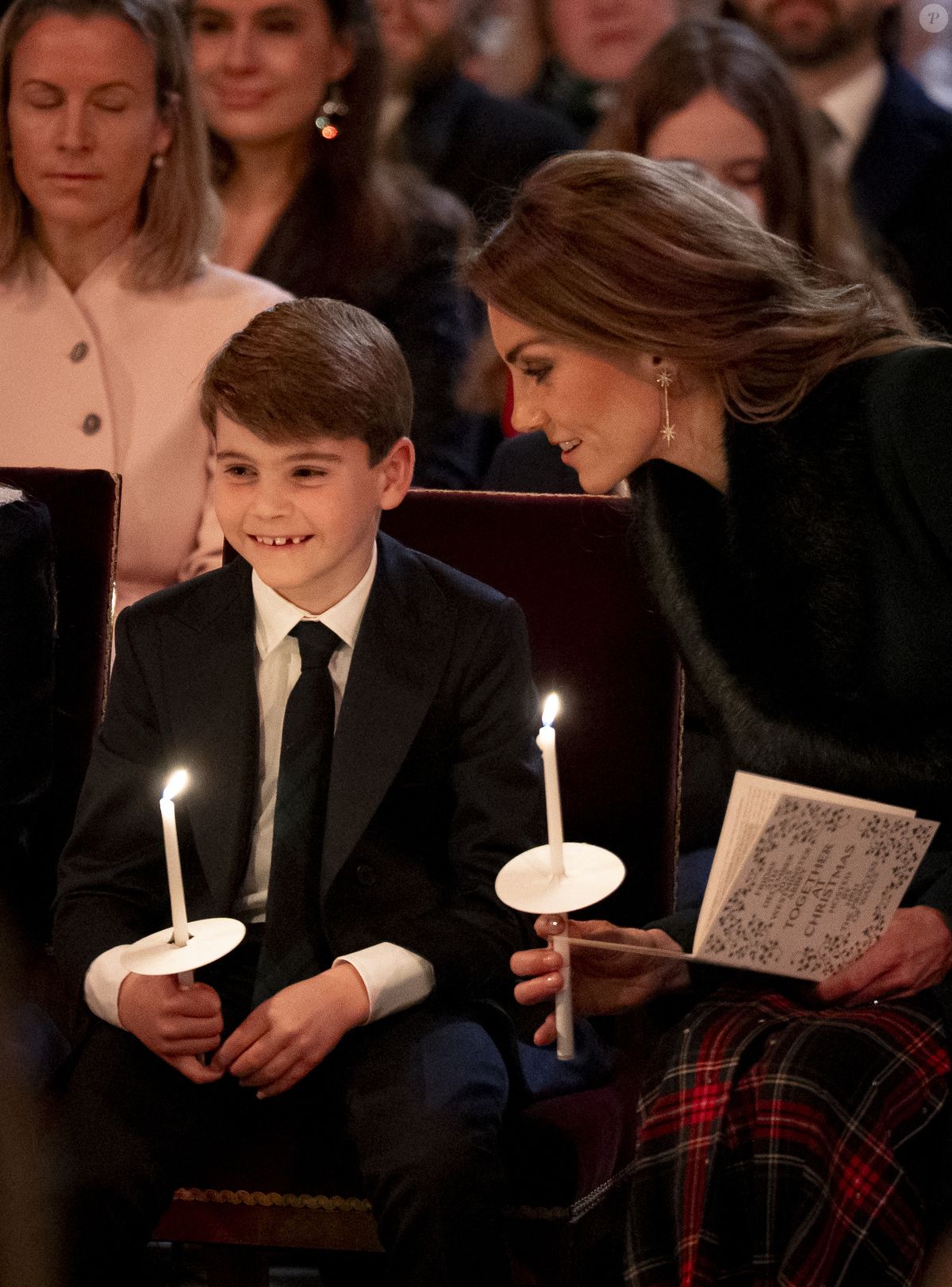 Photo : Le prince Louis et la princesse de Galles pendant la cérémonie ...