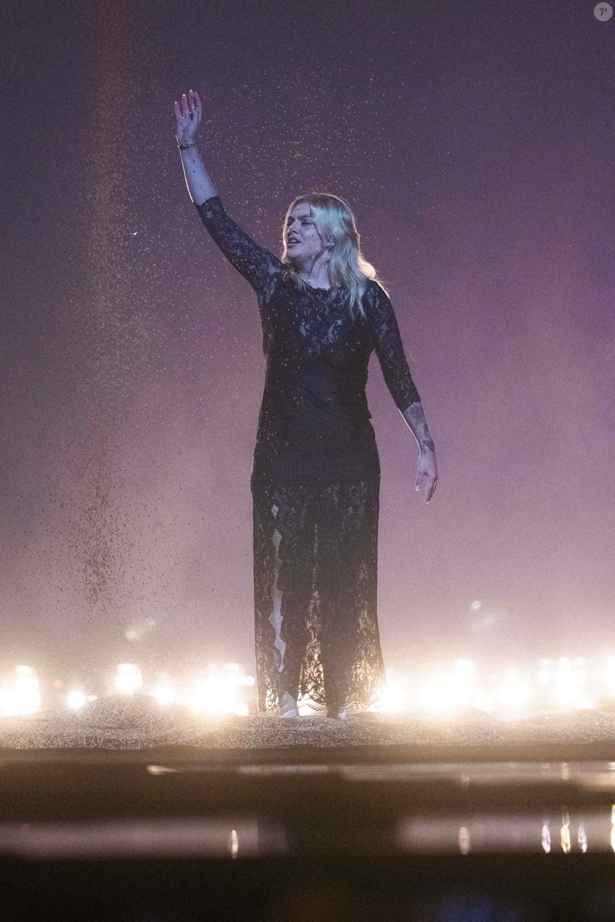 Photo : Louane Emera le 14 mai 2025 lors de répétitions de l'Eurovision ...