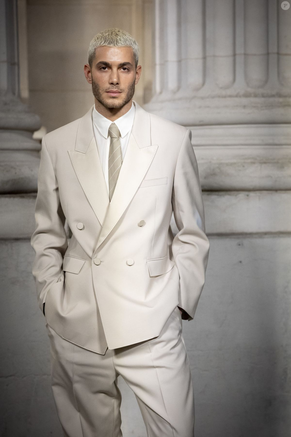 Photo : Fai Khadra - Photocall du défilé Saint Laurent "Collection ...