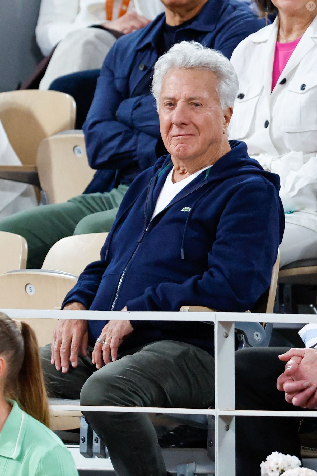 Photo : Dustin Hoffman en tribunes lors des Internationaux de France de ...