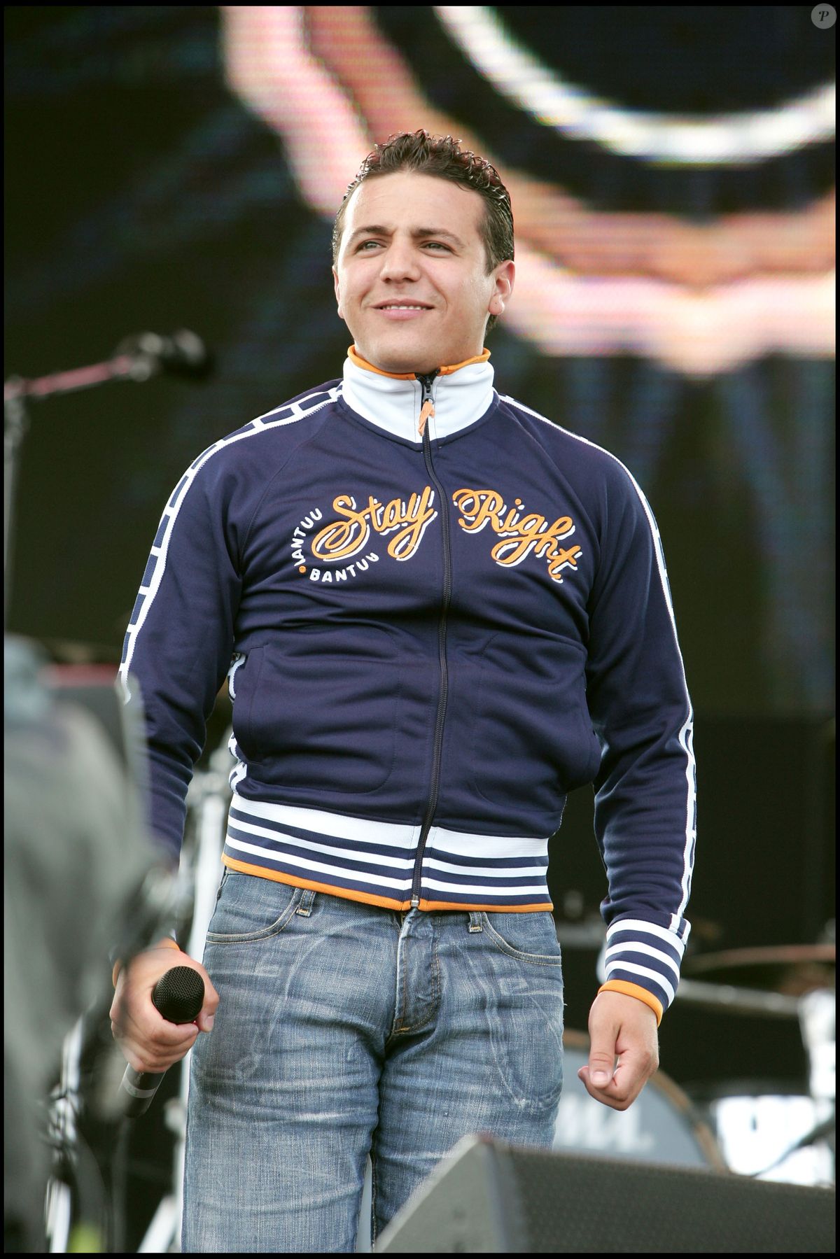 Photo : Faudel lors du concert "Live 8" au Château de Versailles, le 2 ...