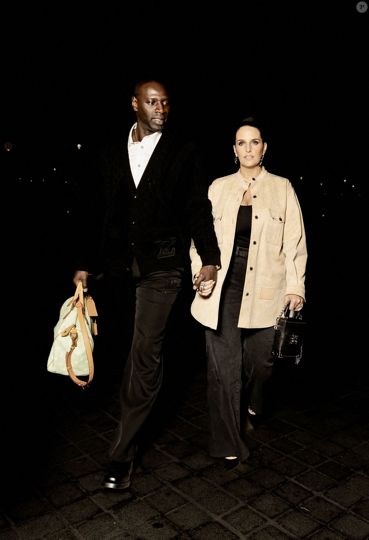 Photo : Omar Sy et son épouse Hélène Sy arrivent au défilé Louis ...