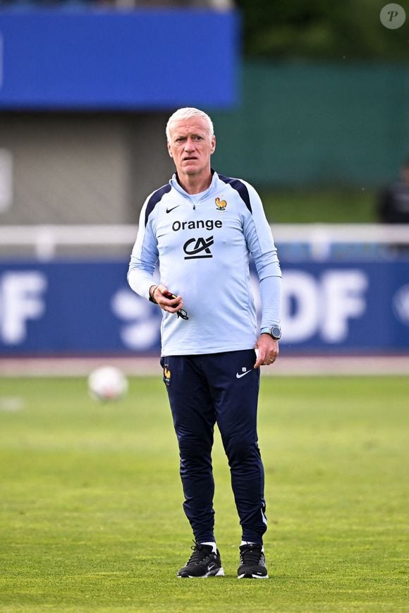 Photo : Didier DESCHAMPS (Sélectionneur France) lors de la séance d ...