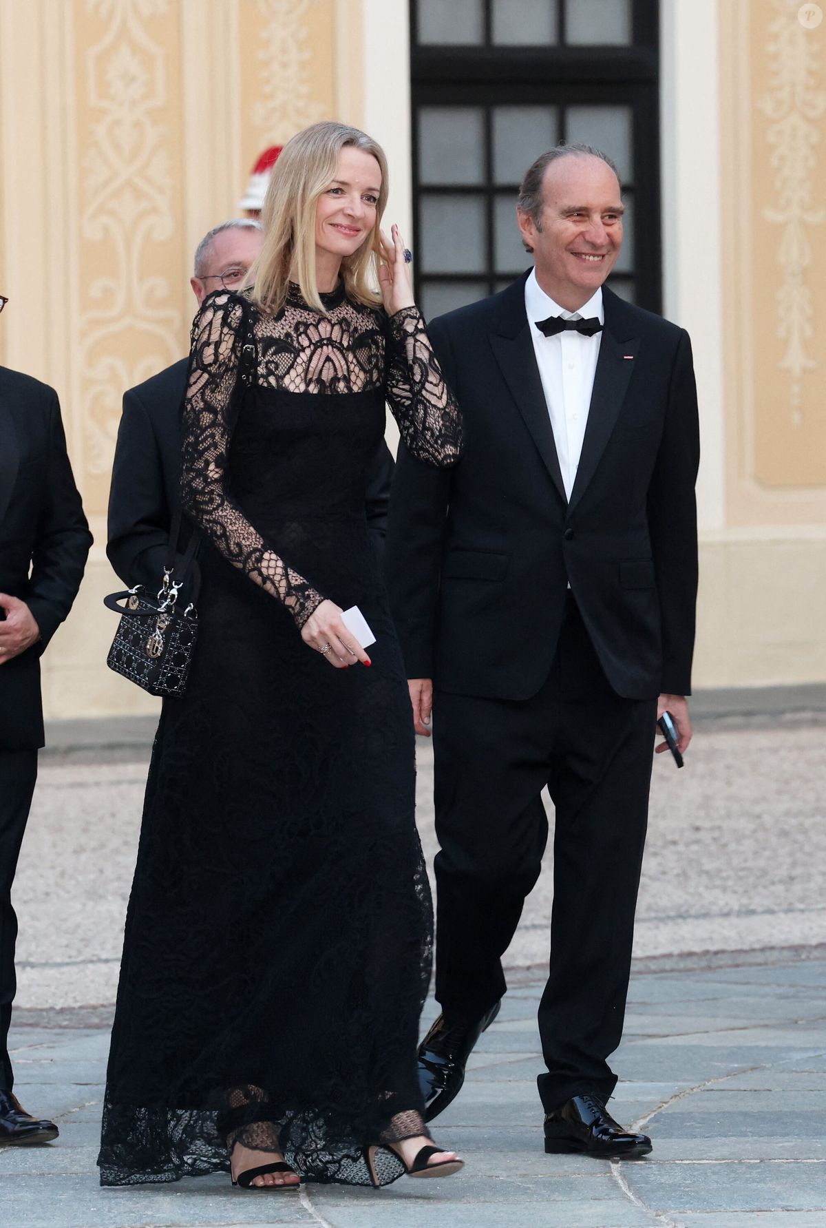 Photo : Xavier Niel et sa compagne Delphine Arnault arrivant au dîner d ...
