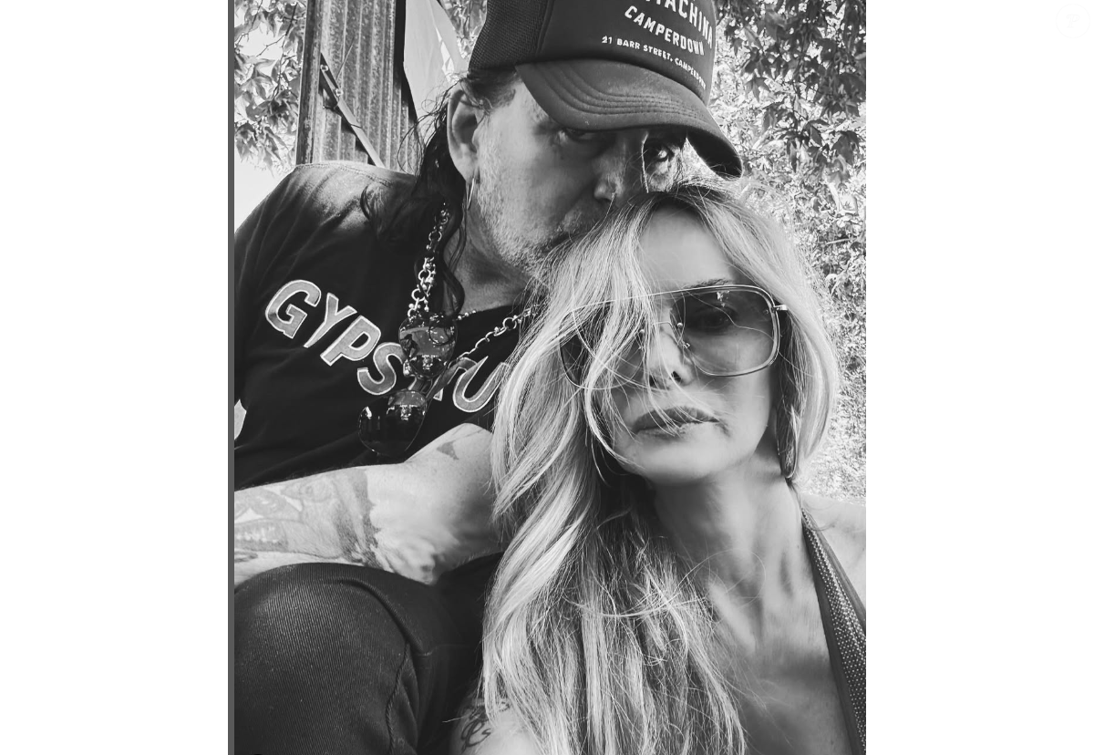 Photo : Kimberly Burch sur Instagram, avec Taime Downe. - Purepeople