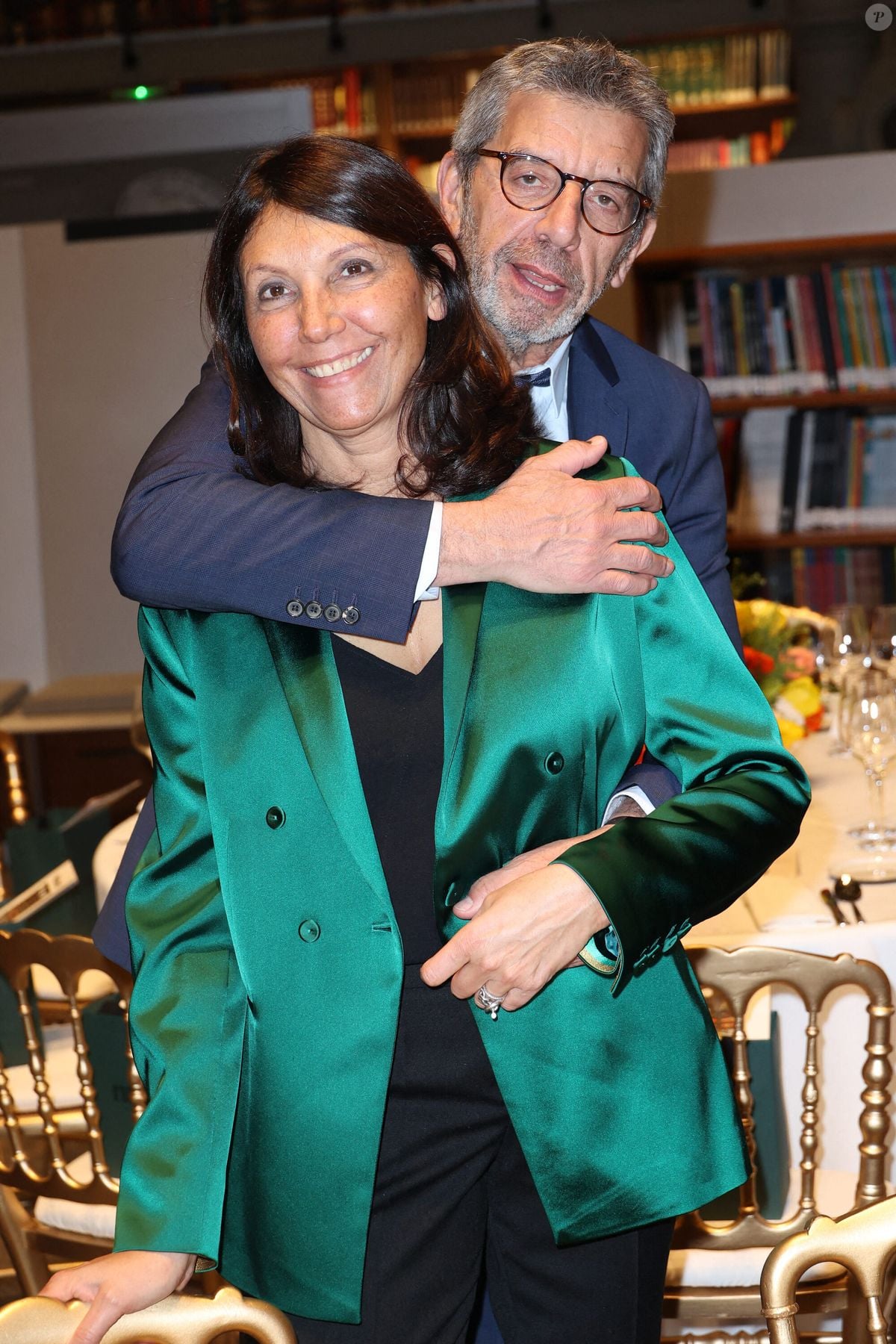 Photo : Michel Cymes et son épouse Nathalie Cymes assistent au dîner de ...
