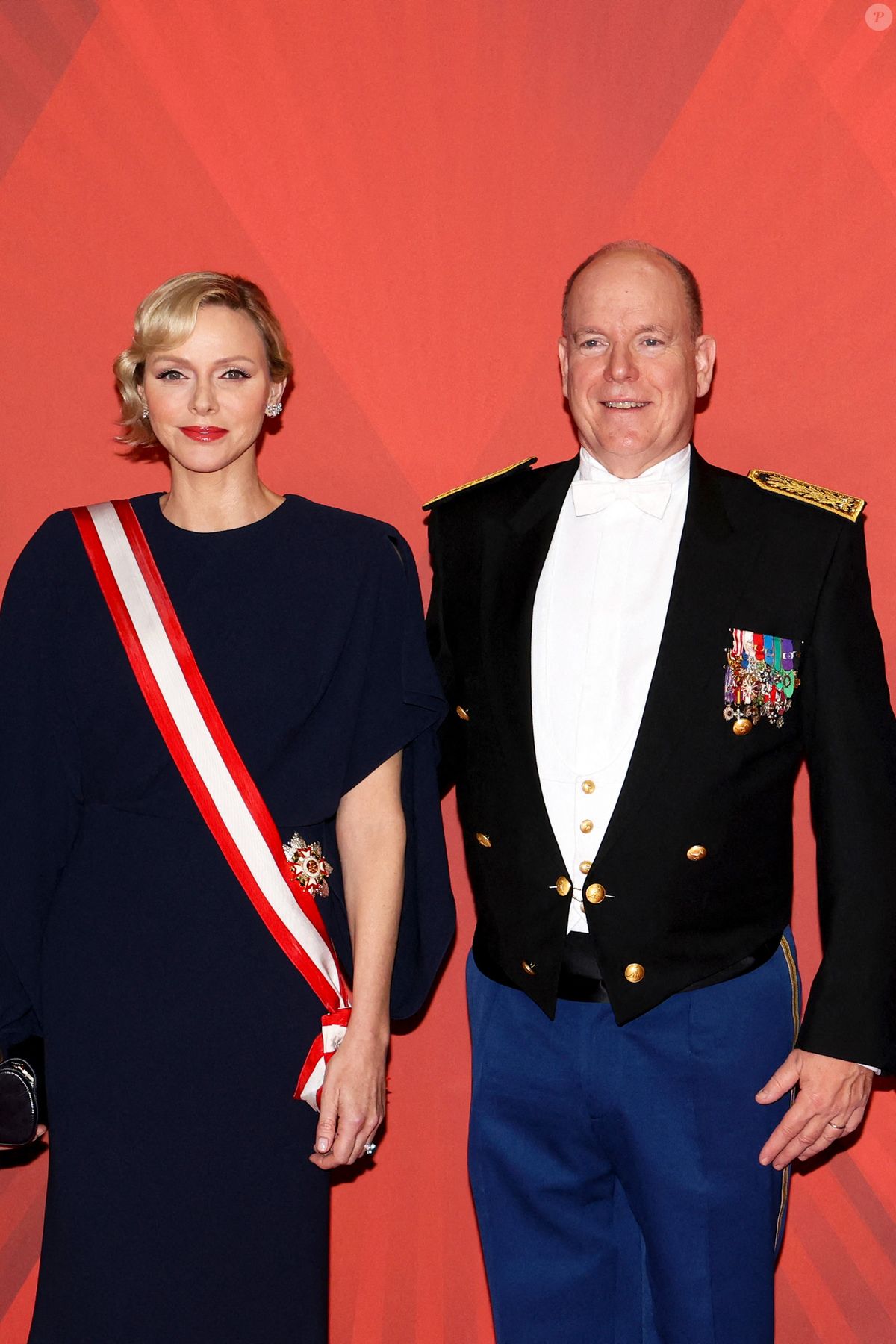 Photo : Le prince Albert II de Monaco, la princesse Charlene durant la ...