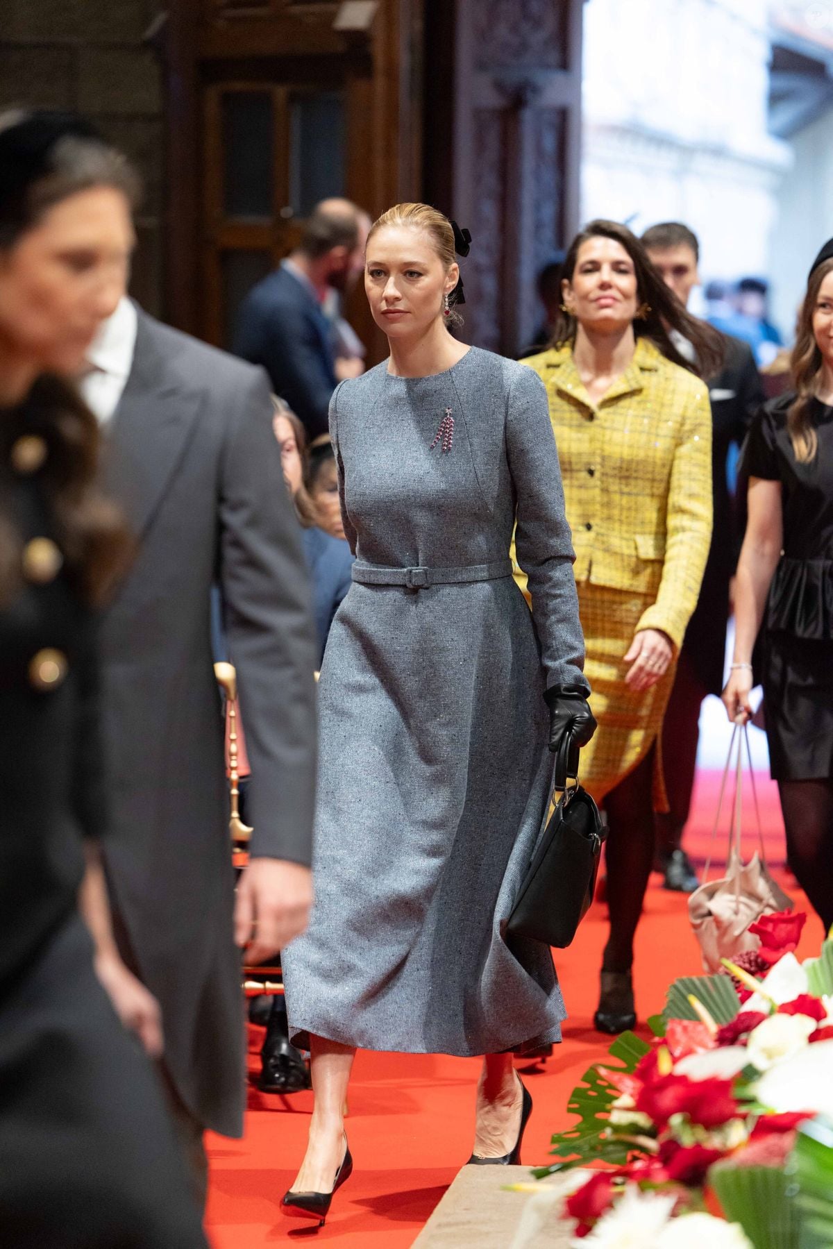 Photo : Beatrice Borromeo lors de la messe en la cathédrale Notre-Dame ...