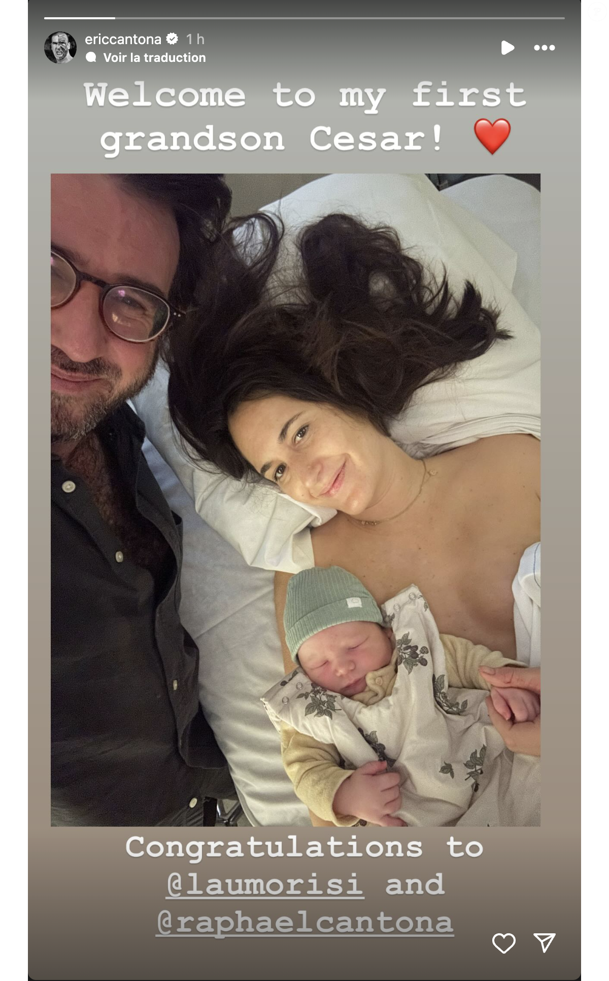 Photo : Et c'est en story Instagram, que Canto a dévoilé un cliché de ...