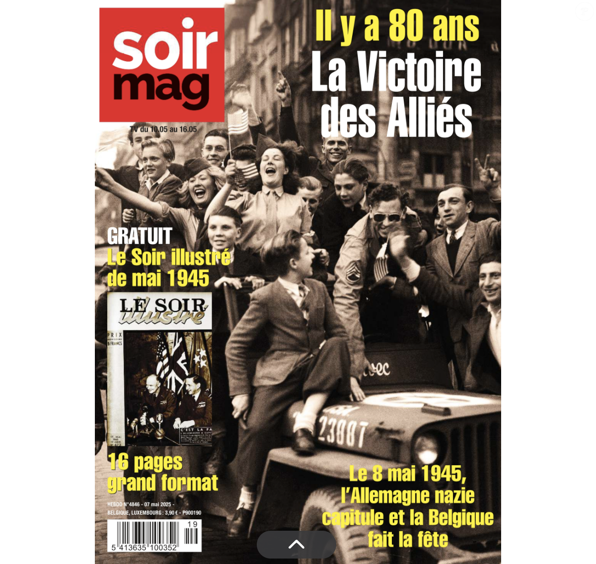 Photo : Magazine "Soir Mag" - Purepeople