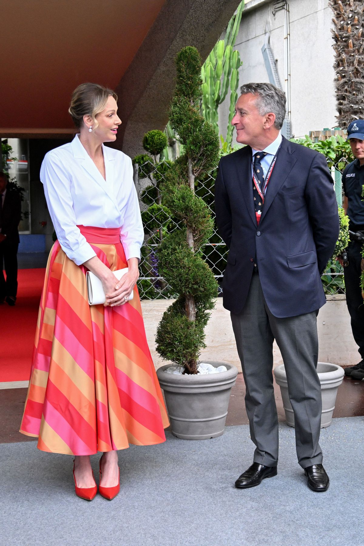 Photo : La princesse Charlene de Monaco et Alejandro Agag, fondateur et ...