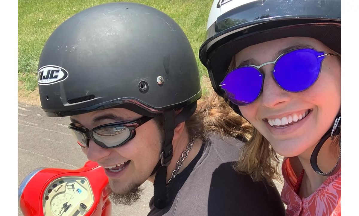 Photo : Prince Jackson et sa fiancée Molly Schirmang sur une moto ...