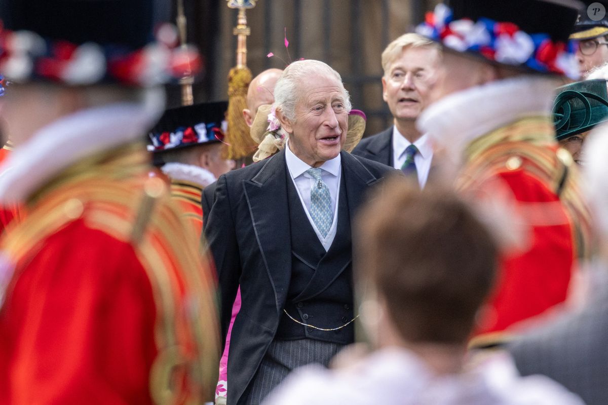 Photo : Le roi Charles III et la reine Camilla lors de la messe royale ...