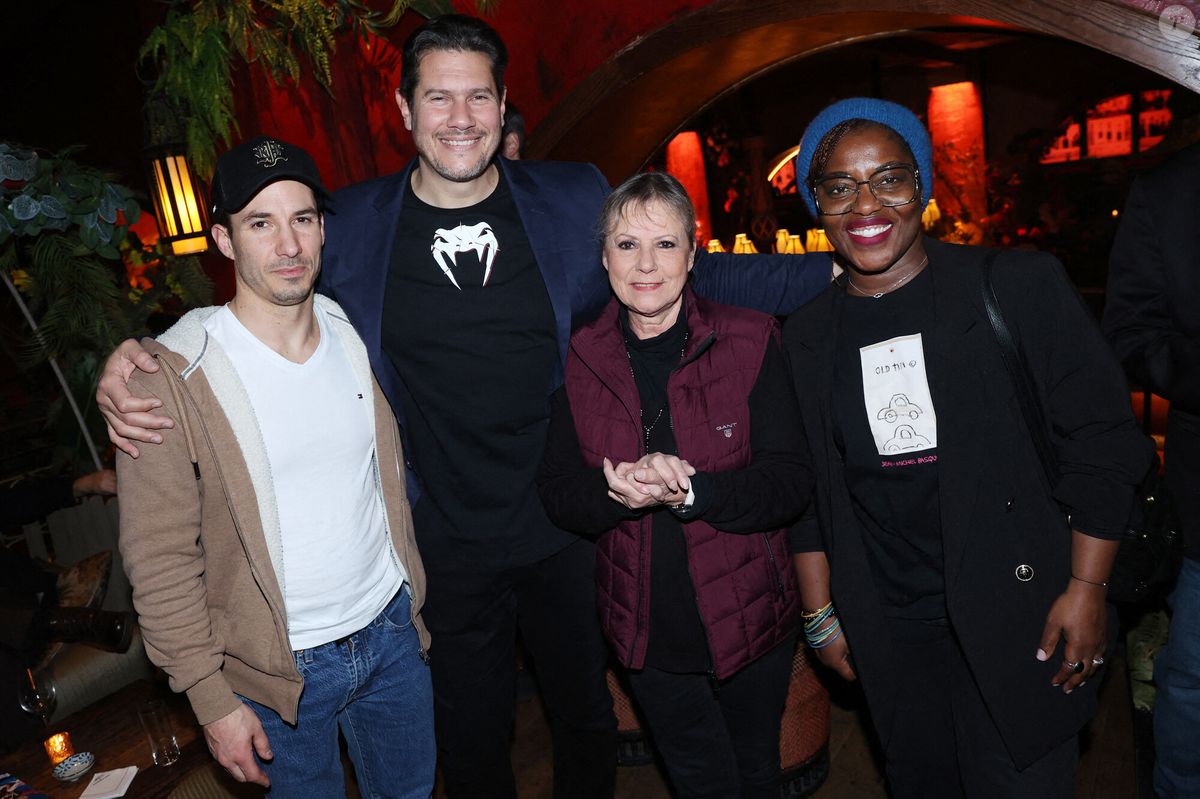 Photo : Jeremy Ferrari, Vincent Parisi, Dorothee et Claudia Tagbo ...