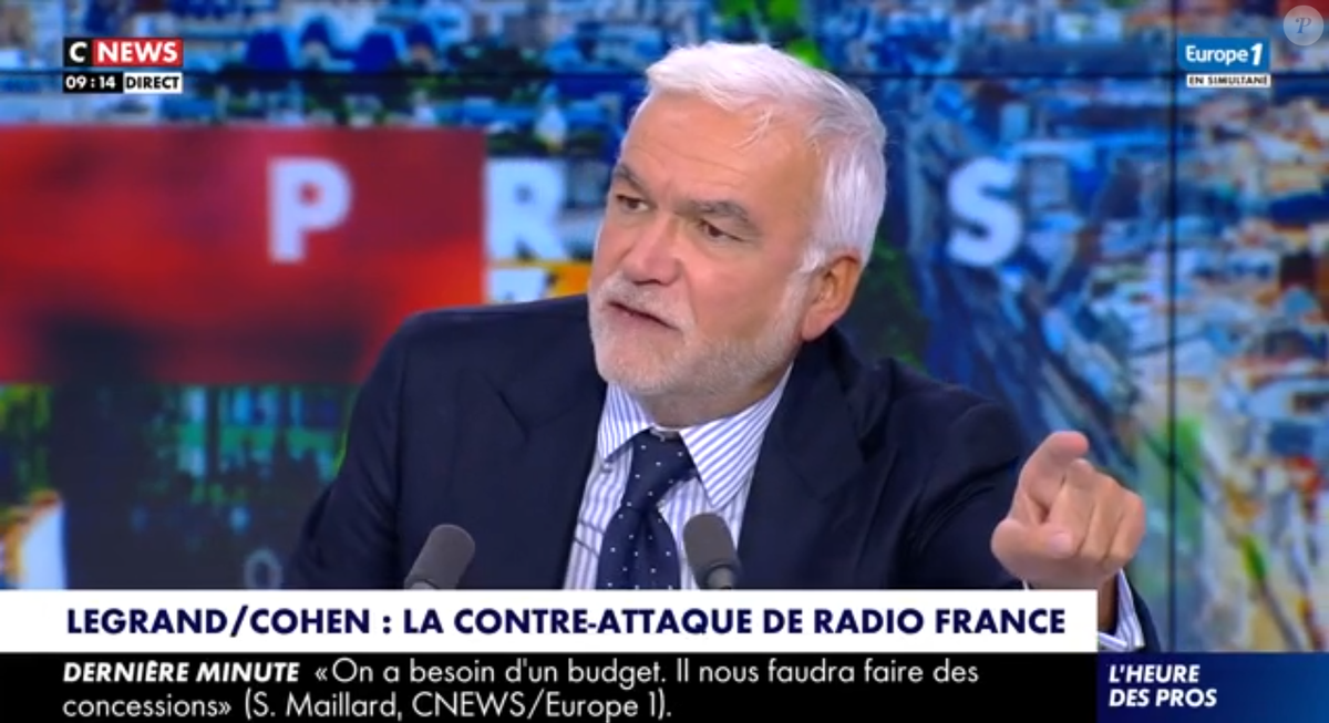 Photo : Ce lundi, Pascal Praud était de mauvaise humeur à l’antenne ...
