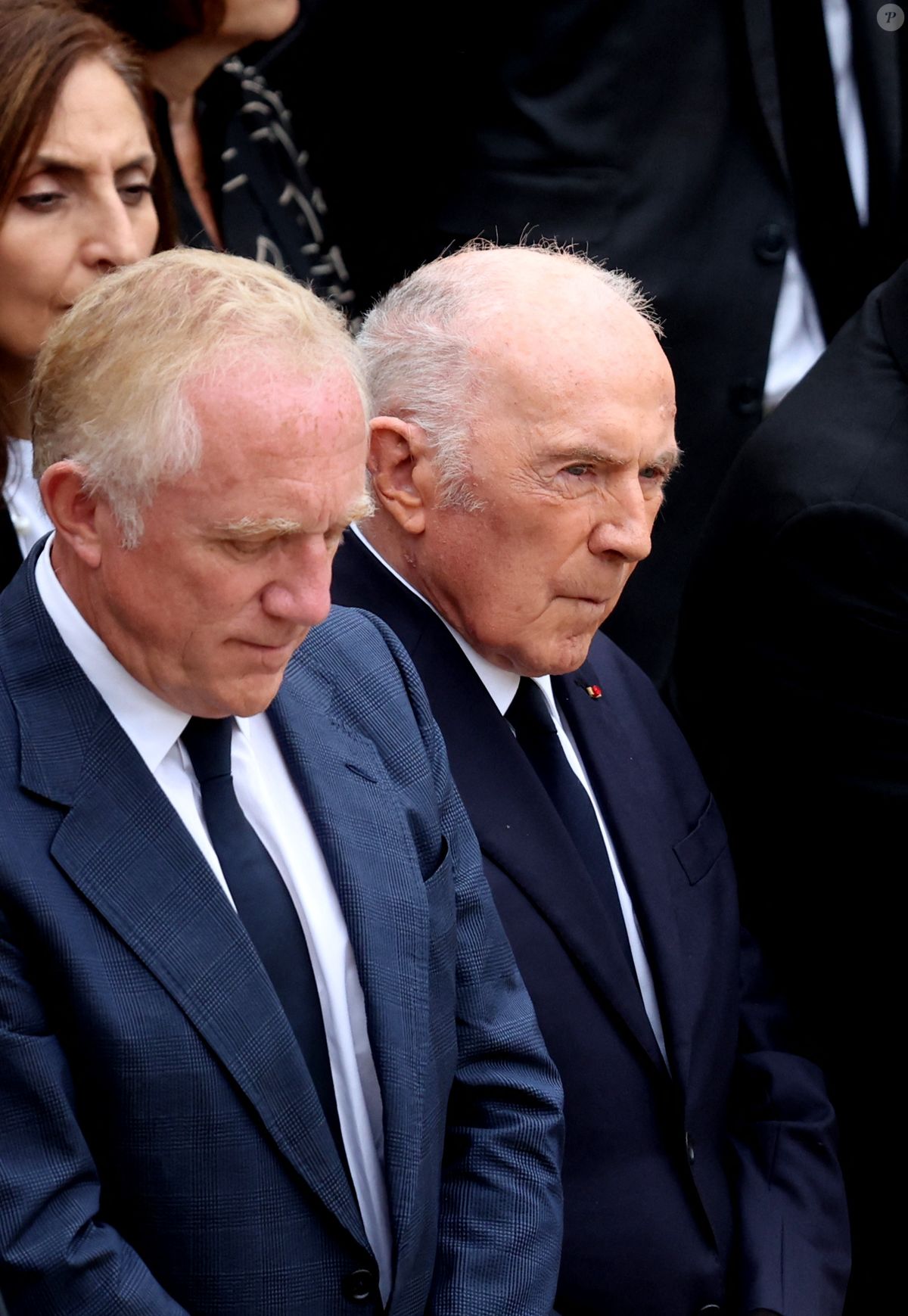 Photo : François-Henri Pinault et François Pinault lors de l'hommage ...