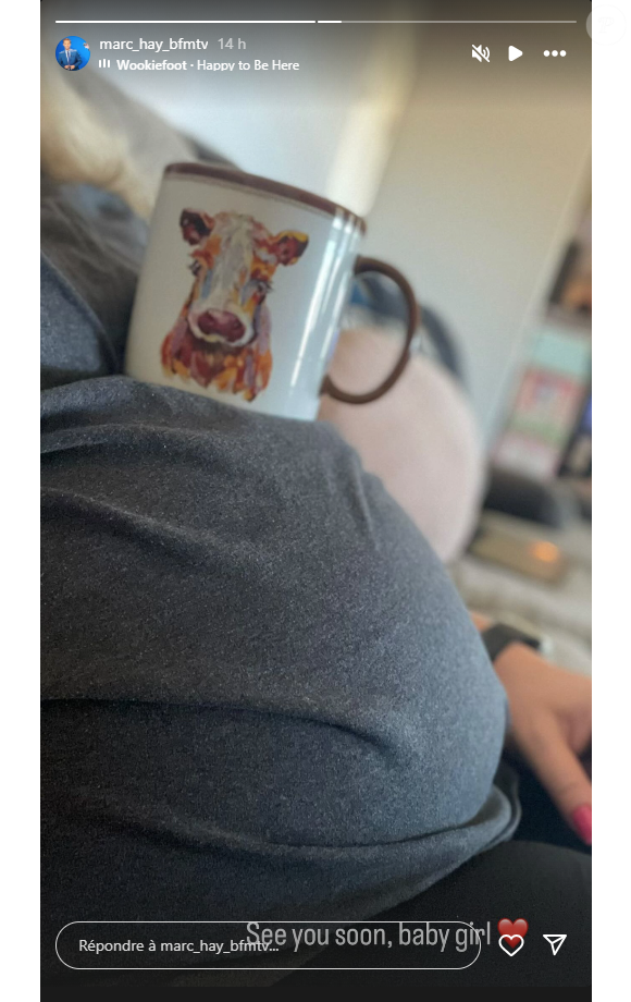 Photo : Une annonce qu'il a faite sur Instagram Marc Hay de BFMTV en ...