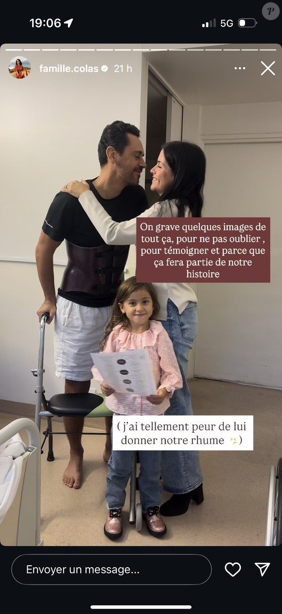 Après plus d'un mois sans marcher, première photo d'Olivier Colas ...