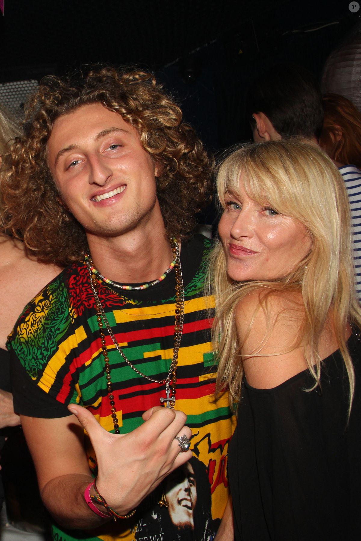 Photo : Exclusif - Isabelle Camus et son fils Joalukas Noah lors de la soirée Over Kitsch au ...