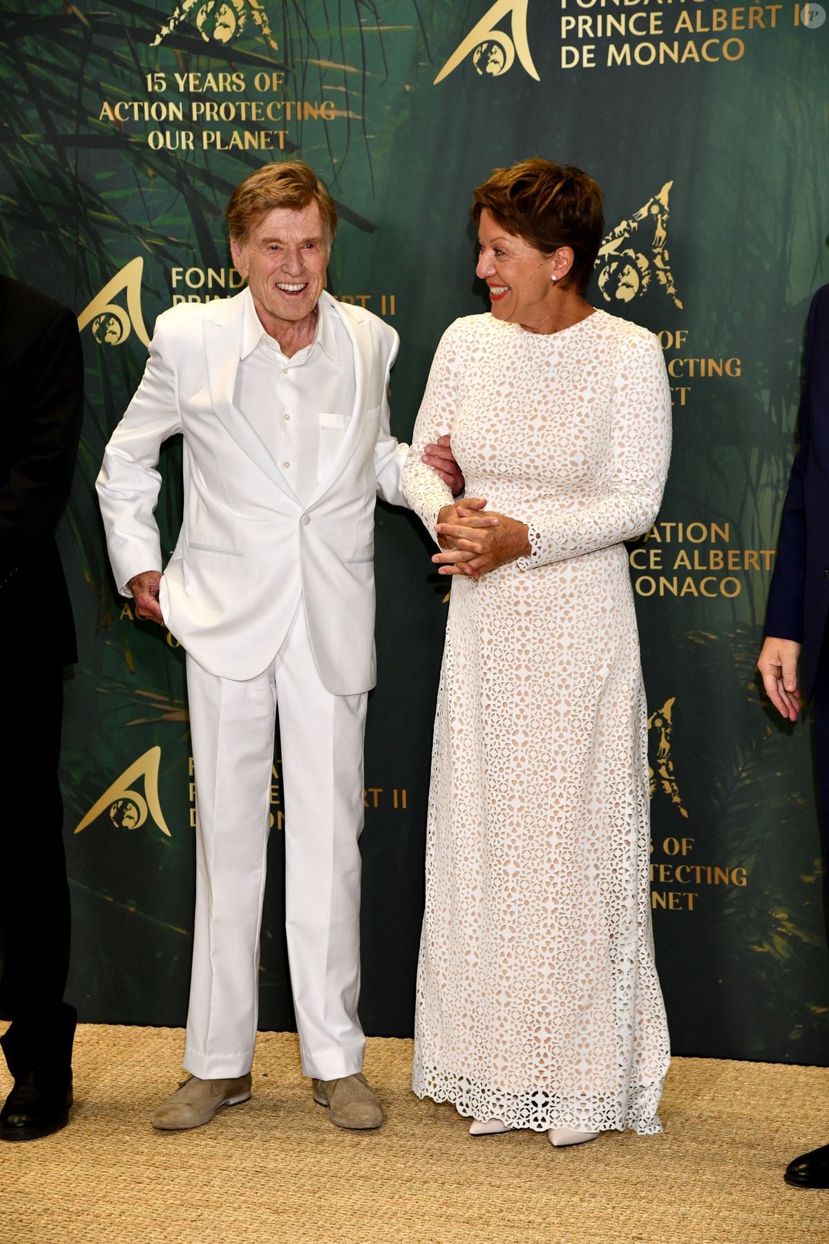Photo : Robert Redford et sa femme Sibylle Szaggars durant la cérémonie ...
