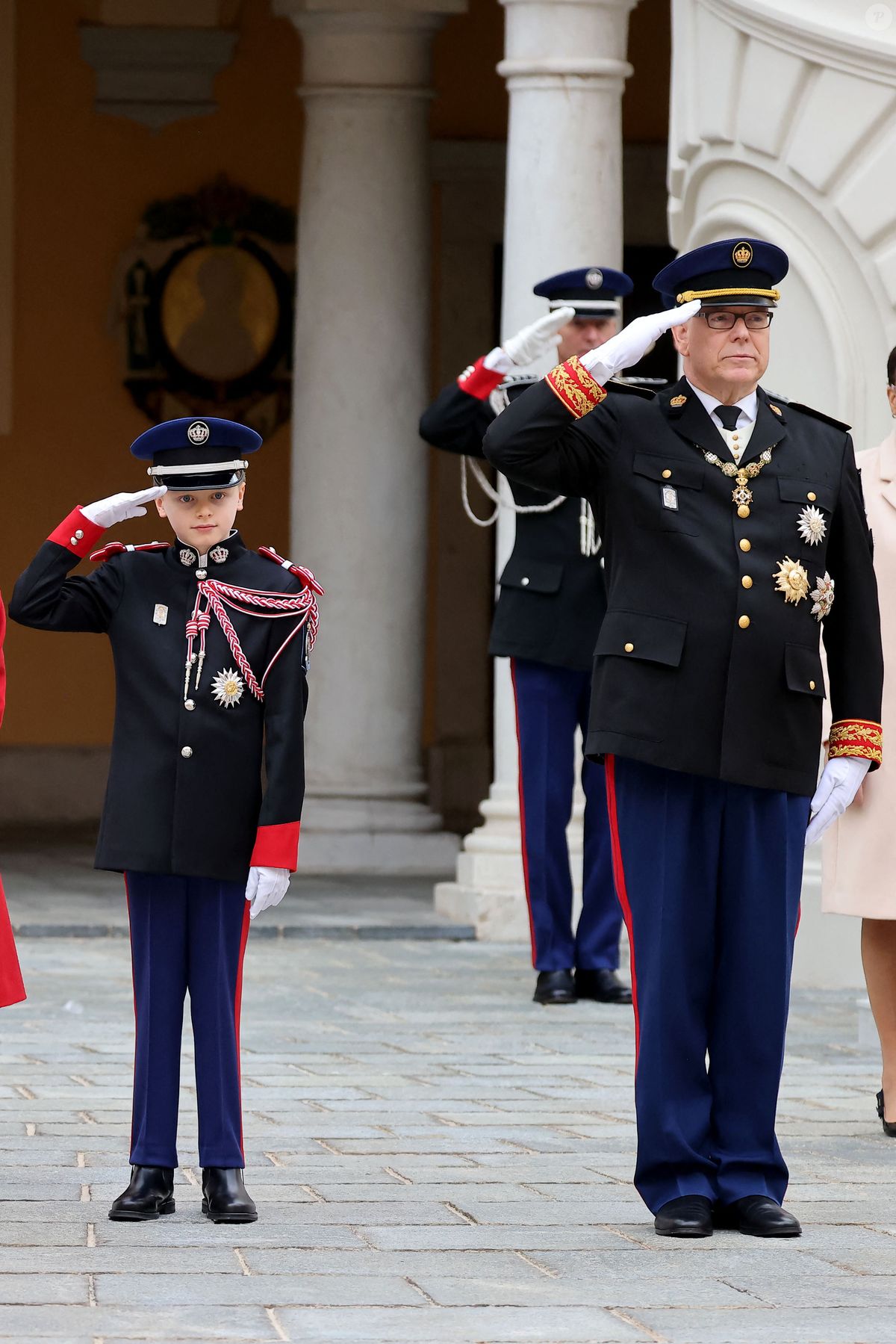 Photo : Le prince Jacques de Monaco, marquis des Baux, le prince Albert ...