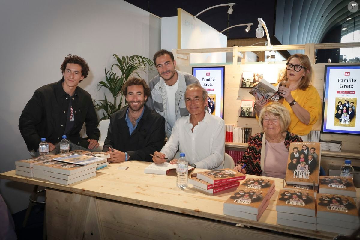 Photo : Majo Kretz, Olivier Kretz et ses trois enfants Martin, Valentin ...