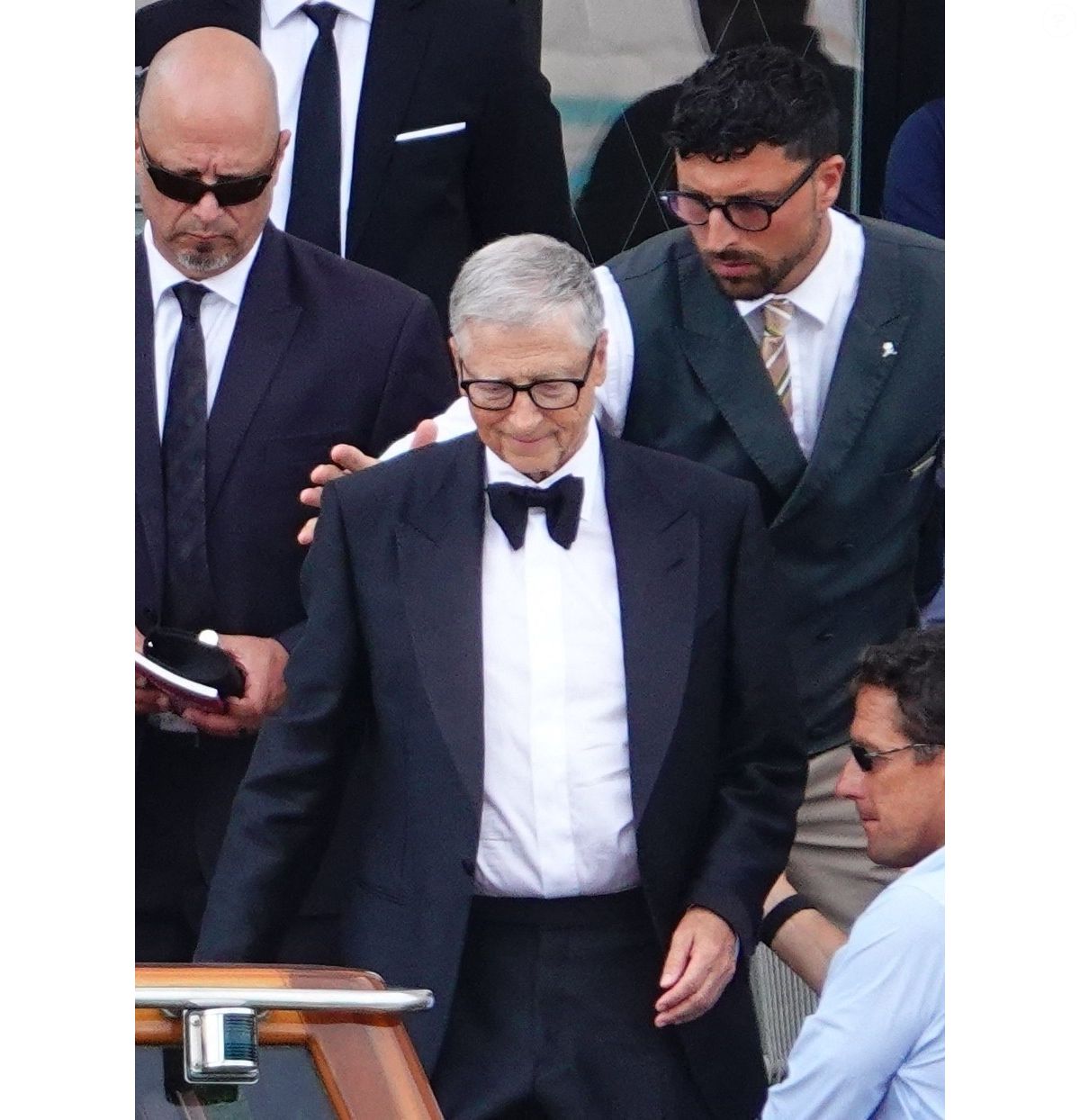 Photo : Bill Gates à Venise en Italie pour assister au mariage entre ...