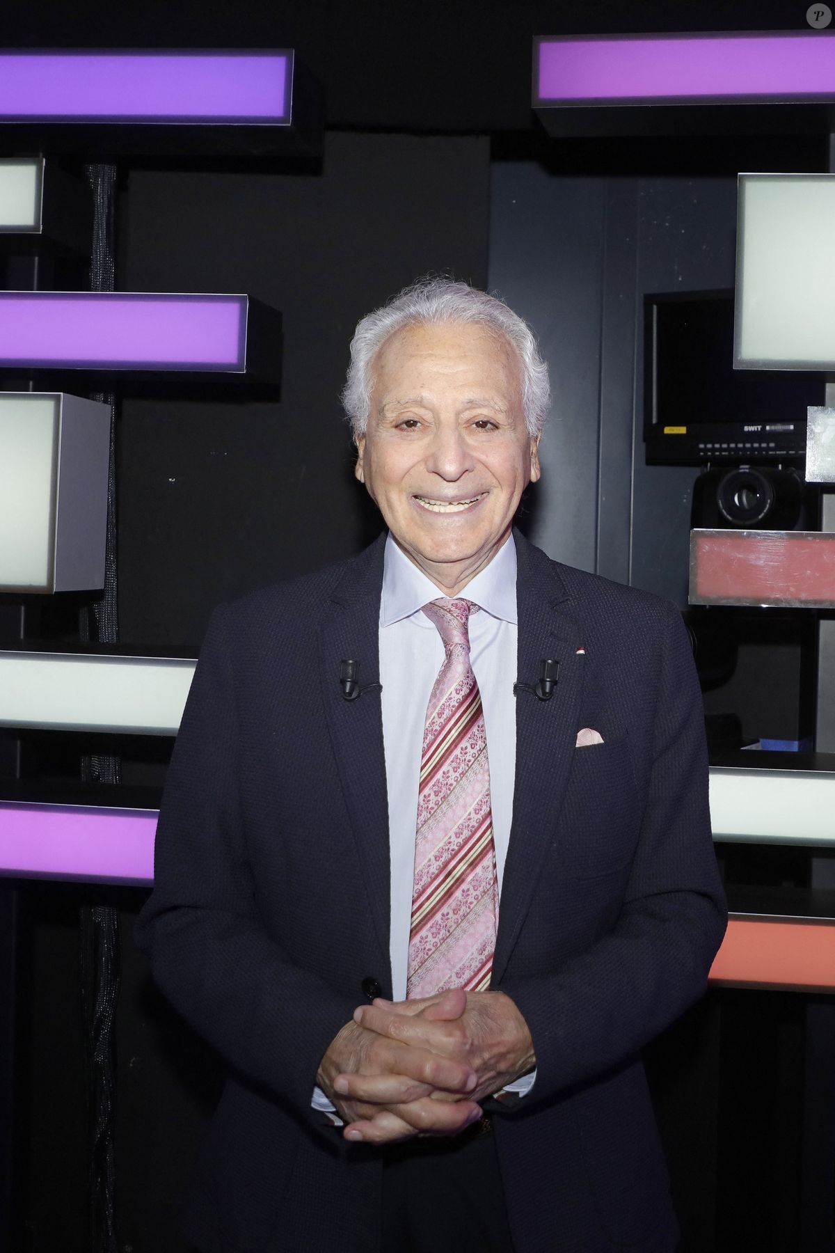 Photo : Portrait de Pierre Dukan lors de l'enregistrement de l'émission ...