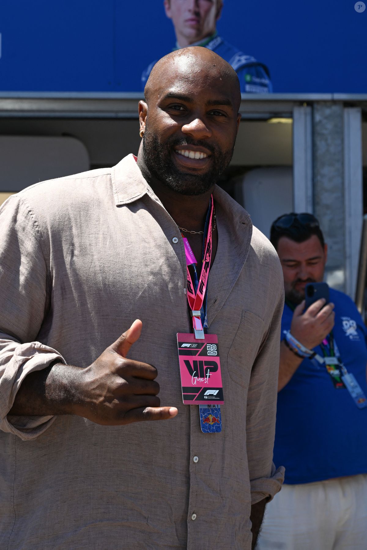 Photo : Teddy Riner - Célébrités lors du Grand Prix de Formule 1 (F1 ...